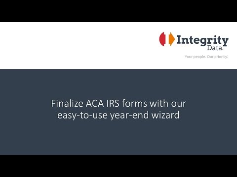 Finalize ACA IRS form 1095 - C and 1094 - C with our easy-to-use year-end wizard