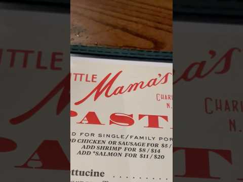 Little mama’s Italian restaurant #MOTIONARYMILITARY #OMO CHARLOTTEARTIST #CHARLOTTEFOOD #HMG #BHMG