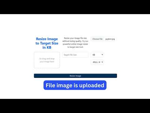 How to resize image to target size in KB at imgreducer.com
