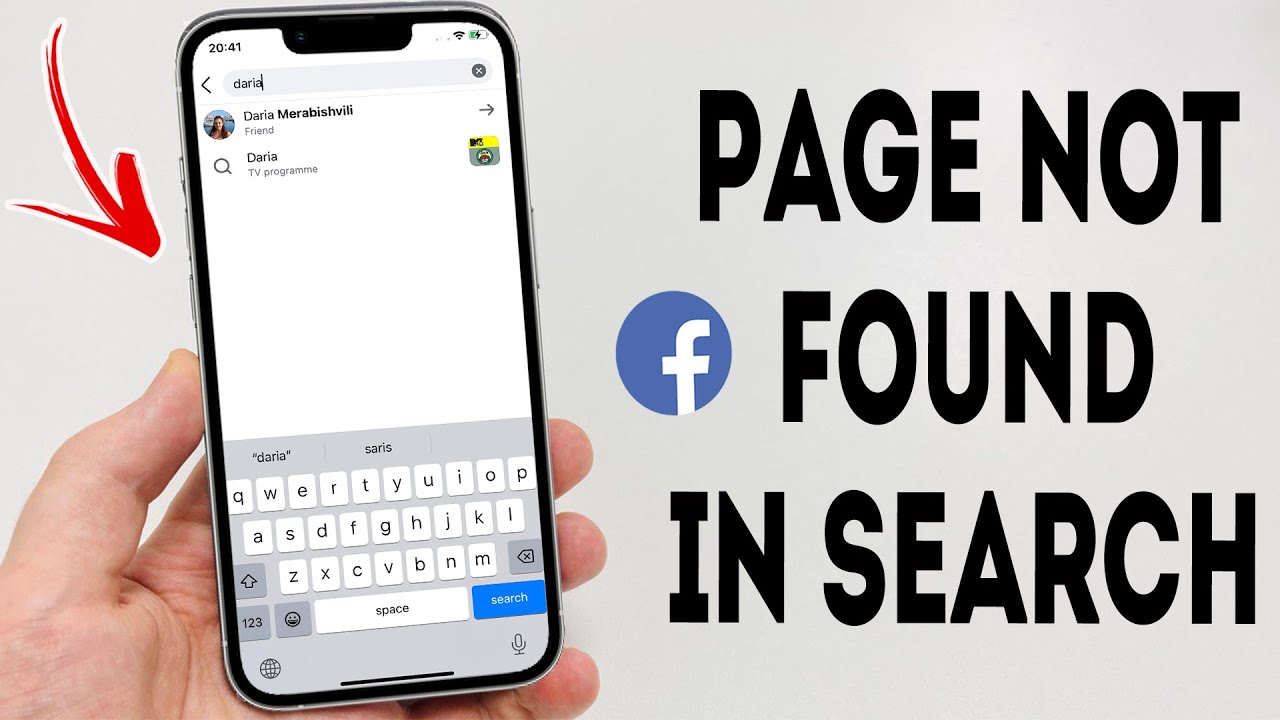 How To Fix Facebook Page Not Found In Search - Full Guide