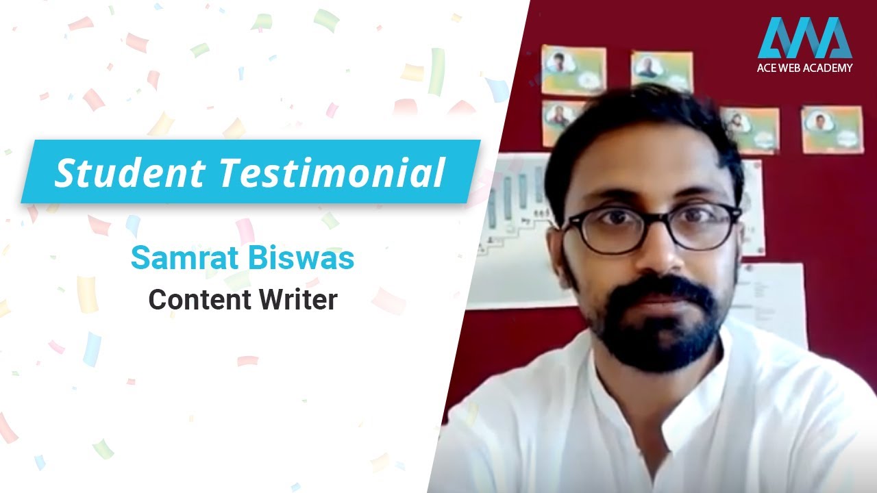 Latest feedback on Content Writing Training at Ace Web Academy
