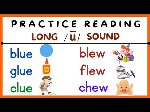 READING WORDS with LONG /U/ SOUND / PHONICS / for KINDER, GRADE ONE, and TEACHERS & PARENTS