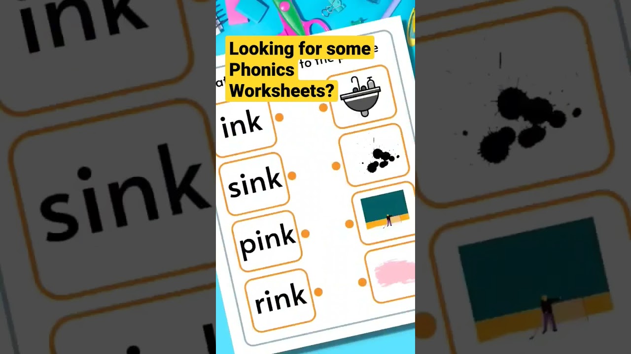 Phonics Worksheets. Link in Description 👇