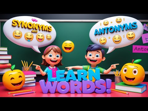10 Fun Synonyms and Antonyms for Kids | Learn New Words with Learn & Laugh School!