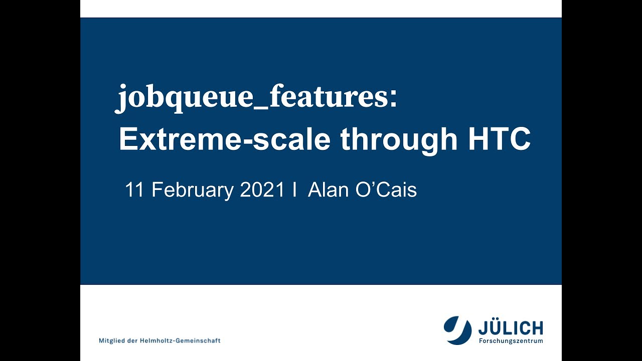 High Throughput Computing with Dask: Part 3 - jobqueue_features