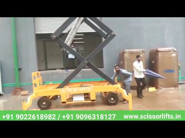 Moveable Scissor Lift - 570kg Electric Scissor Lift Manufacturer from Pune