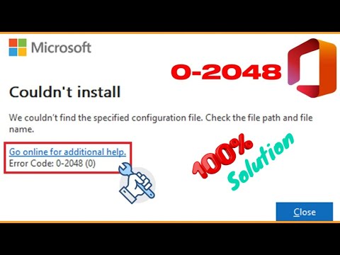 Couldn't Install Office | FIX Error Code 0-2048 NOW?