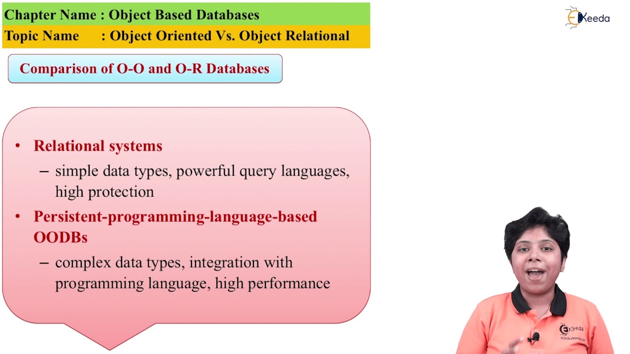 Object Oriented VS Object Relational Database - Object Based Databases - Database Management System