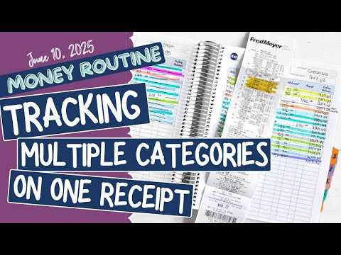Money Routine | How I Split My Receipts for Cash Envelope Tracking
