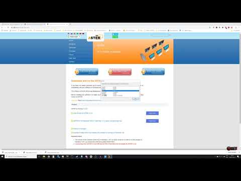 Aster - Your first installation