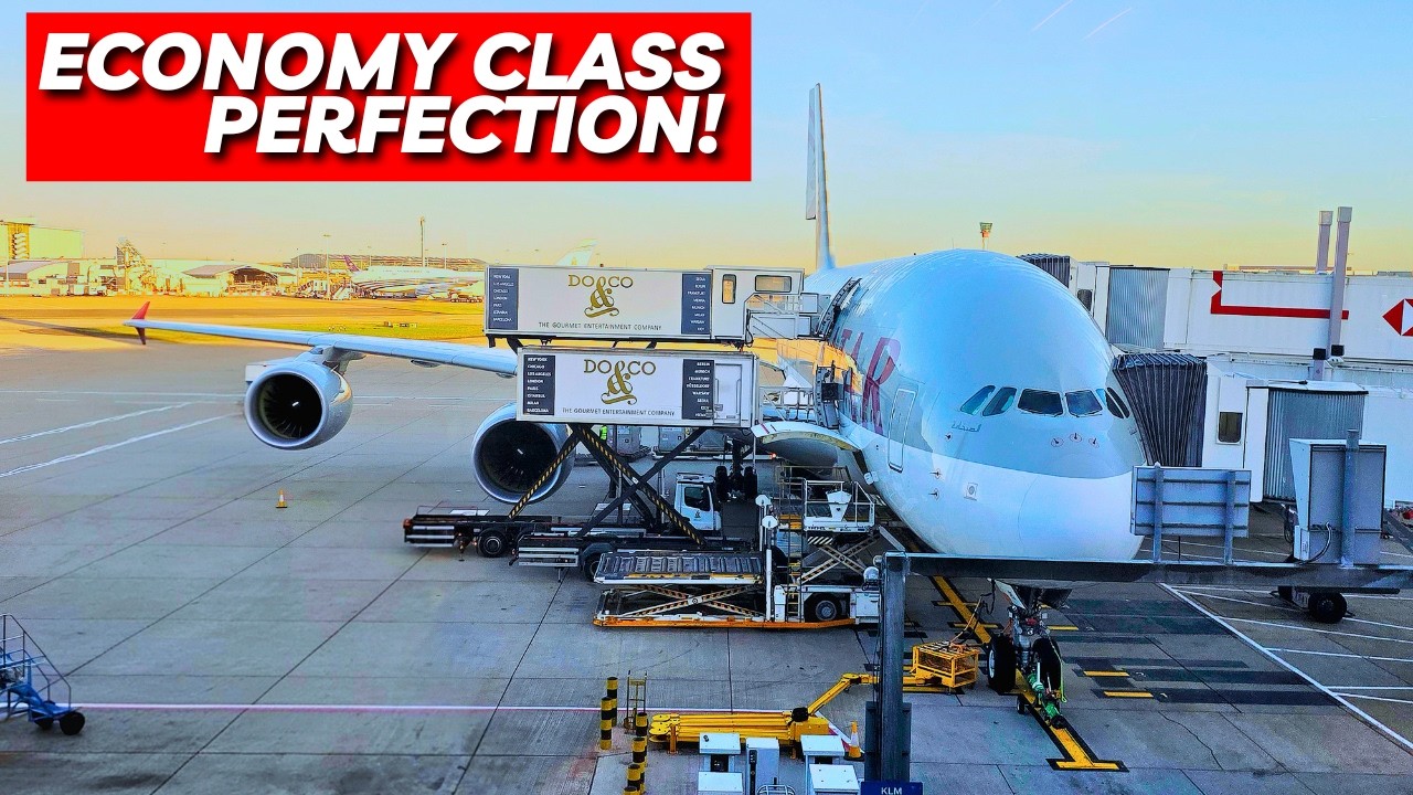 I Flew Qatar Airways A380 Upper Deck: World's BEST Economy Class?