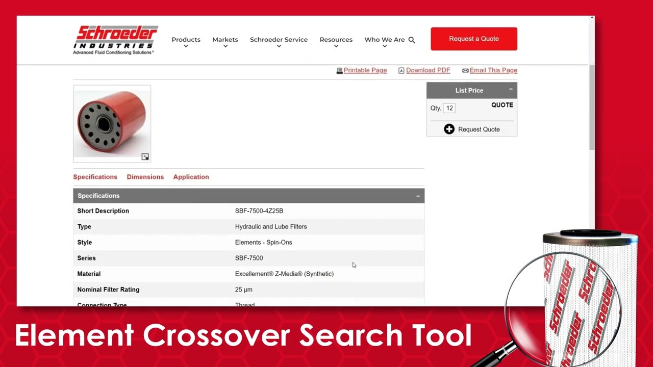 Cross Reference Page - How To - Schroeder Industries