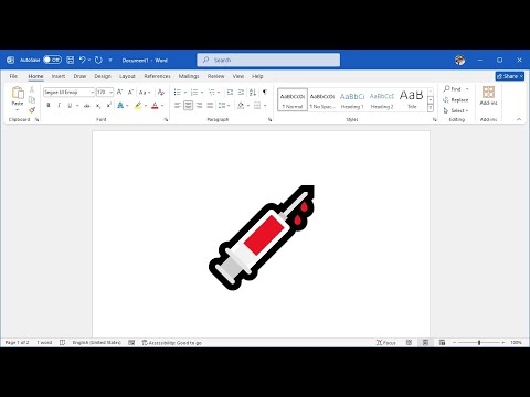 How to Insert the SYRINGE Emoji (💉) in Word