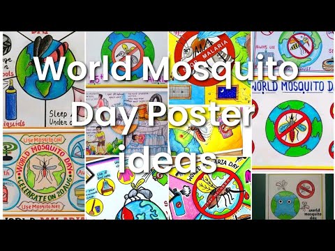 World Mosquito Day Drawing | World Mosquito Day Poster Drawing | Mosquito Day painting tutorial