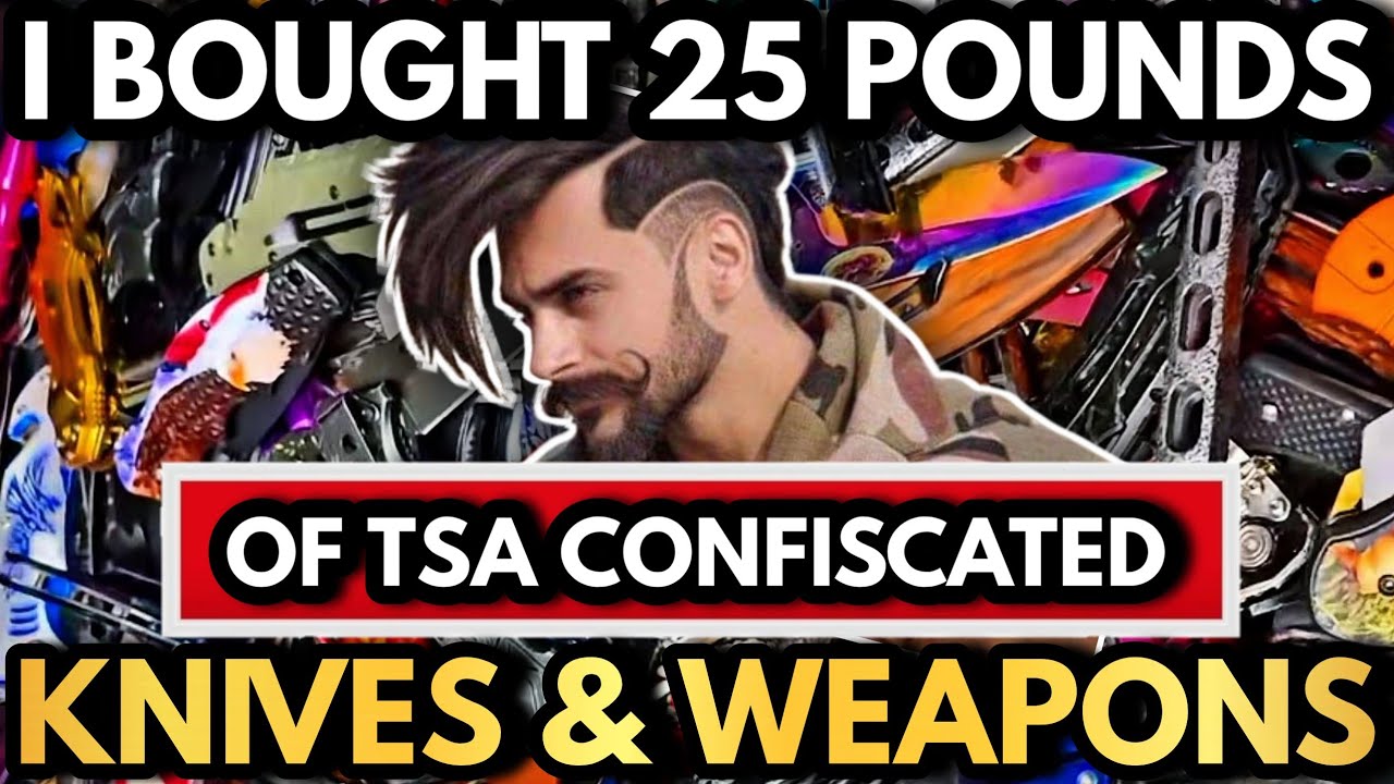 I Bought 25 POUNDS Of TSA Confiscated Knives & Weapons! - Almost Started A Fire - Part 3