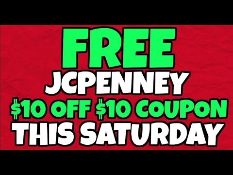Free JCPenney Coupon This Saturday May 4th 2019
