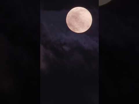 Full Moon Timelapse Maui Hawaii (vertical video) #Shorts. Night Timelapse Moody Clouds + Rising Moon
