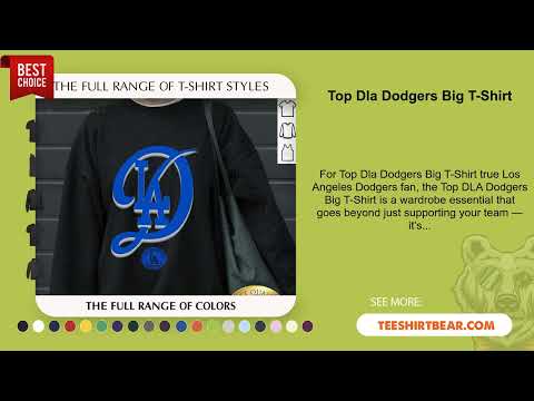 Top Dla Dodgers Big T-Shirt