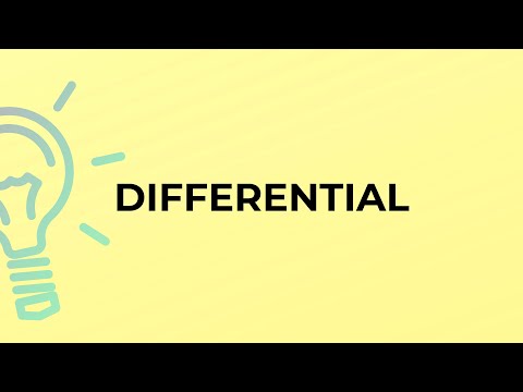 What is the meaning of the word DIFFERENTIAL?