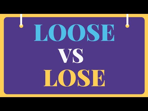 Loose vs Lose | Difference between Loose and Lose | English Grammar
