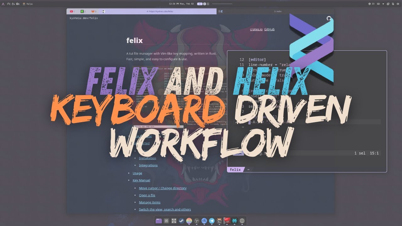 Going Keyboard‑Driven: Helix Editor & Felix File Manager Changed My Workflow
