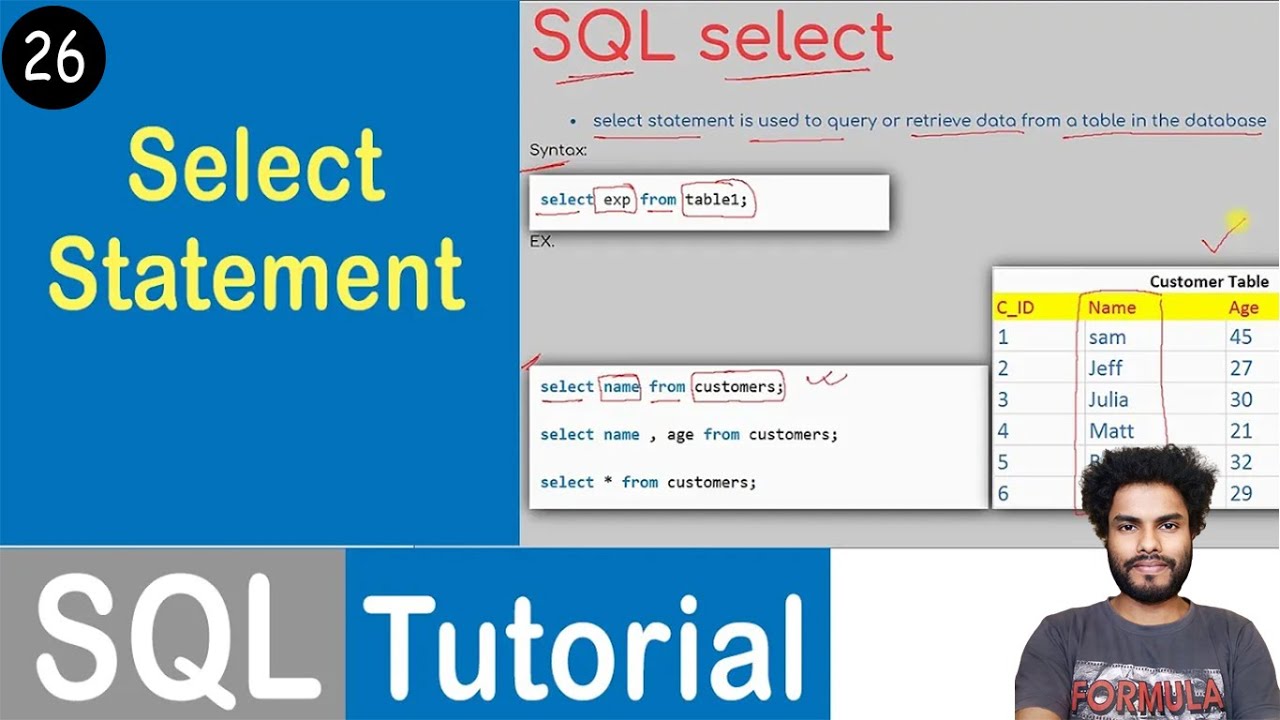 #26 Select Statement in SQL | SQL Tutorial