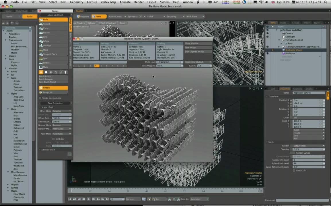 Creativebloke tips #1 : Replicators in modo 401