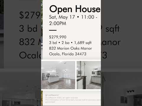 Open House This Weekend In Marion Oaks Ocala Fl From 11am-2pm May.17,2025. Beautiful Home 🏡
