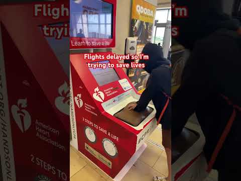 Why is there a naked cpr dummy in the airport? #cpr #airport #funnyshorts
