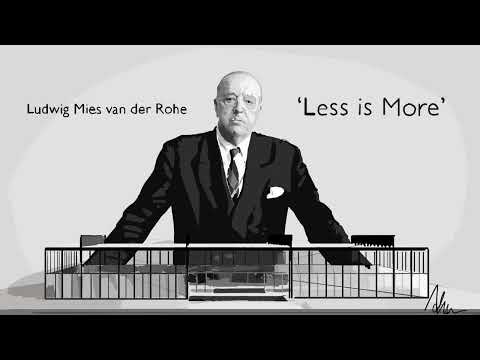 'Less is more' - Mies van der Rohe animation
