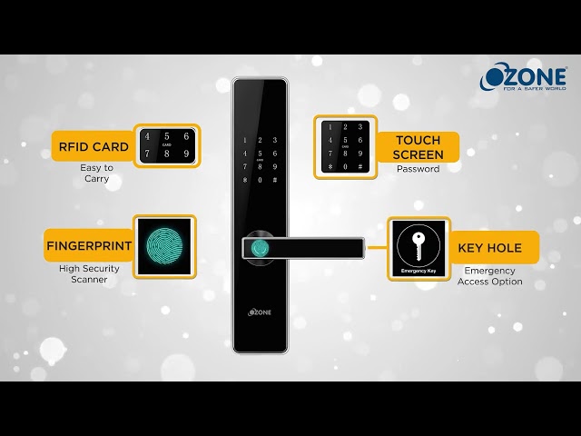 Ozone Electronic Door Locks - Ozone Fingerprint Lock - OZ-FDL-01 LIFE ...