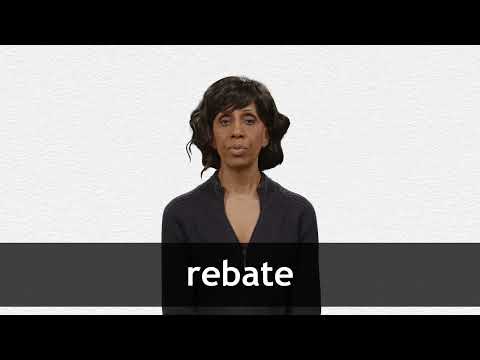 REBATE 释义 | 柯林斯英语词典