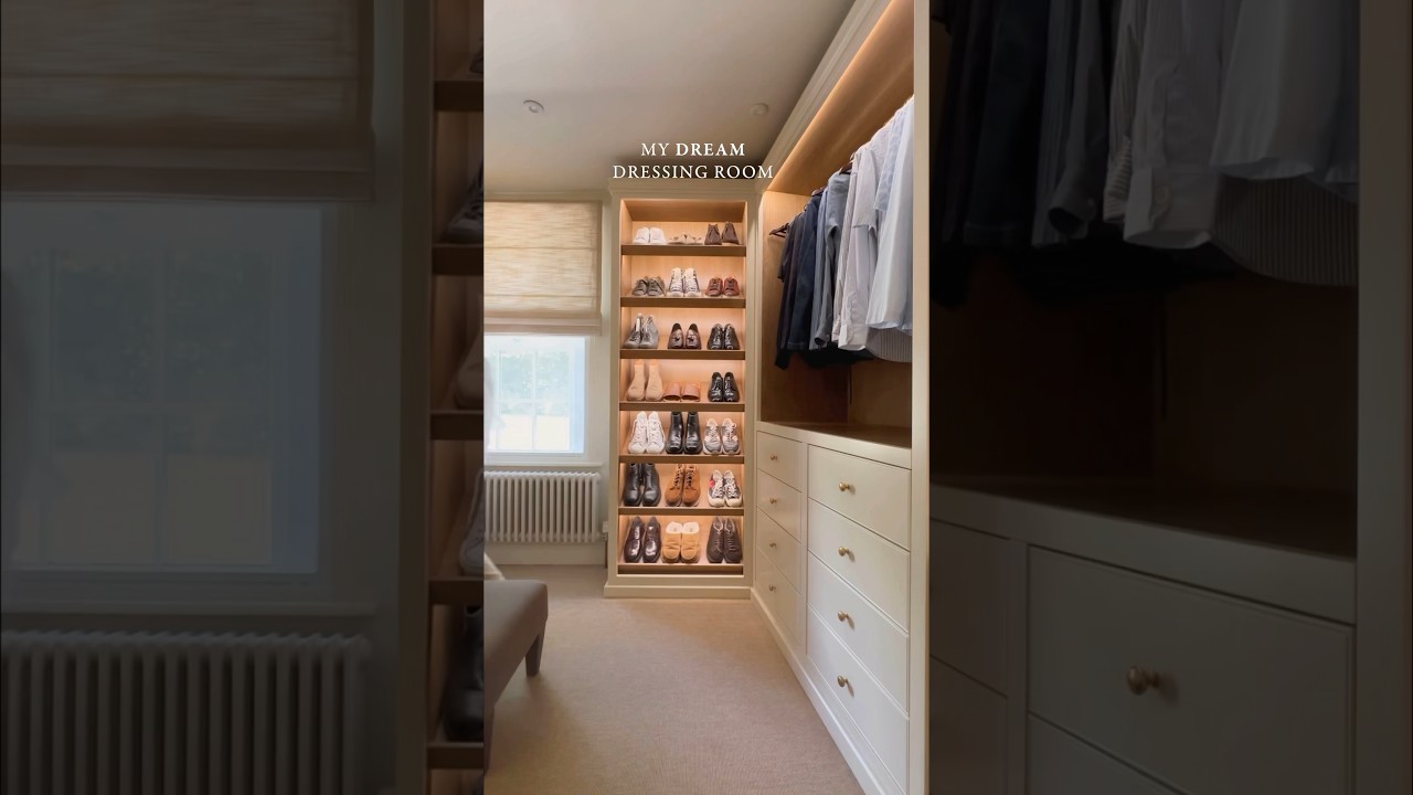 My dream dressing room is done! A full tour on Sunday! #dressingroom #walkinwardrobe #mensfashion