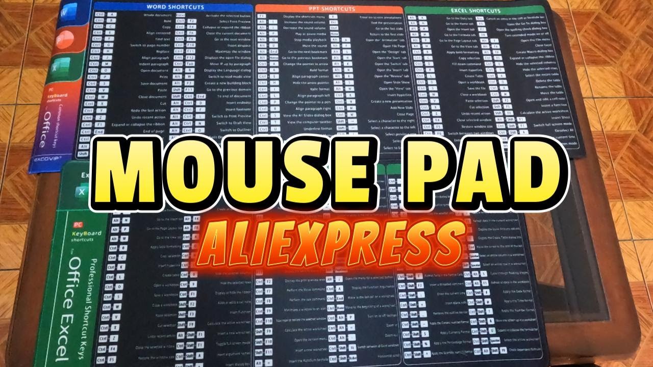 🖱️Mouse pad para escritorio de PC (Excel, Word, Powerpoint) Alfombrilla de ratón XXL (ALIEXPRESS)💻