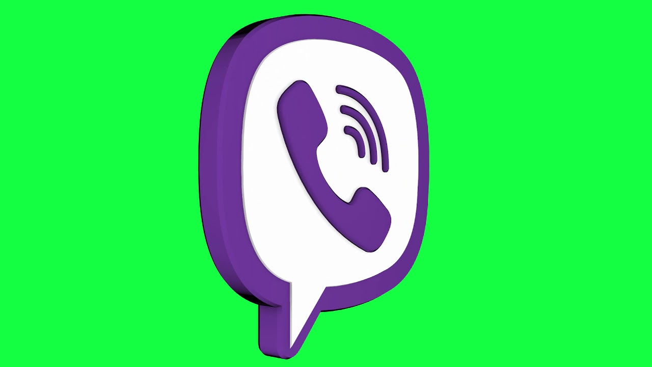 Viber Green Screen Logo Loop Chroma Animation