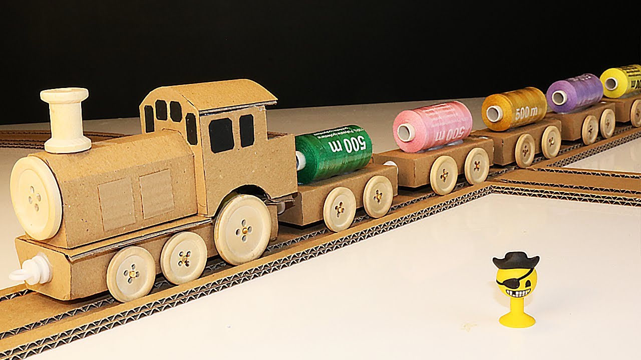 DIY | How To Make a Brio Train With Cardboard at Home,