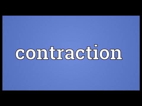 Contraction Meaning