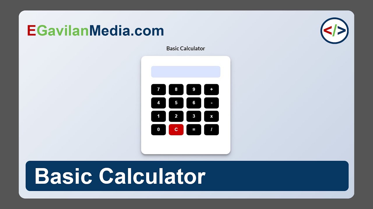 Basic Calculator | Speed Code | HTML, CSS and JavaScript