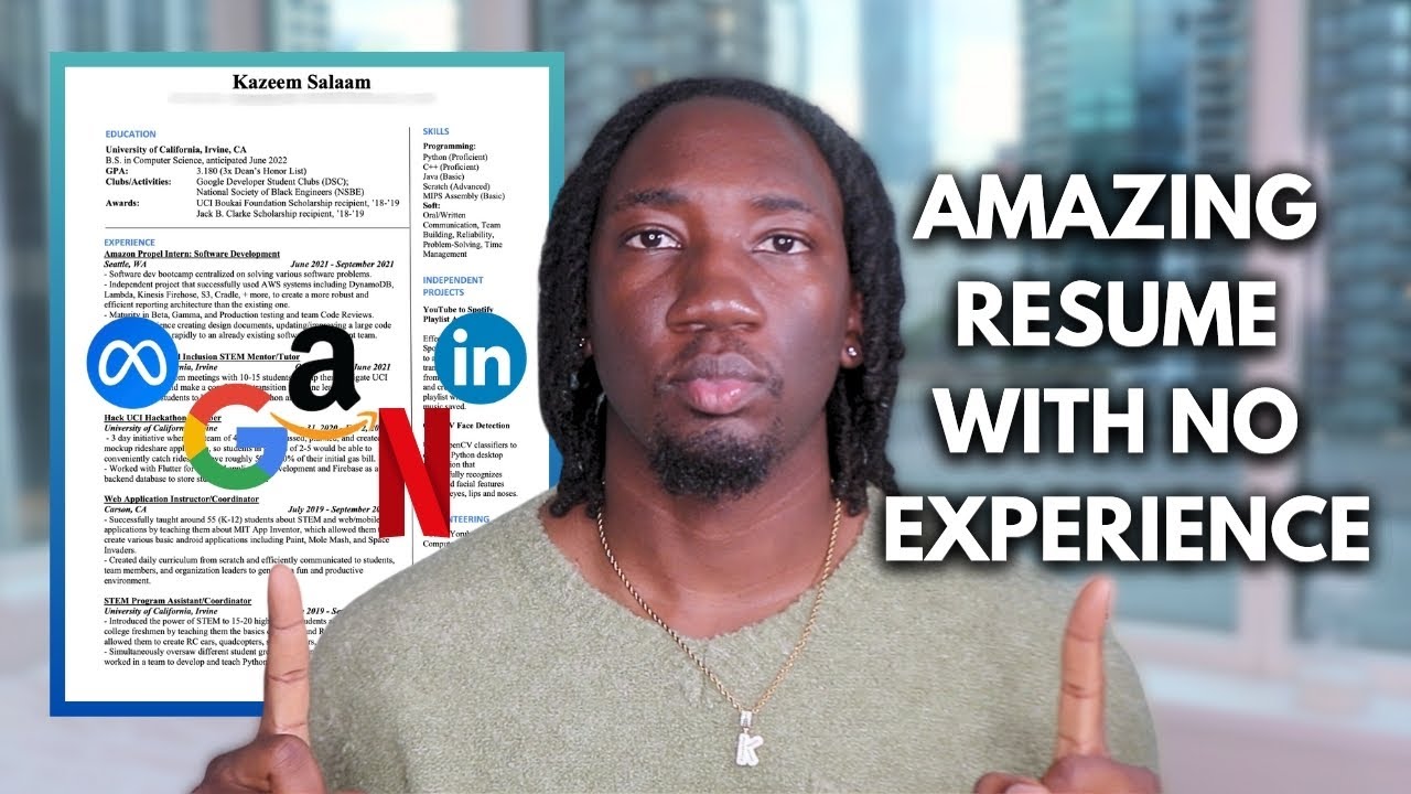 How To Write A CS Resume With No Experience | Freshman Do This!