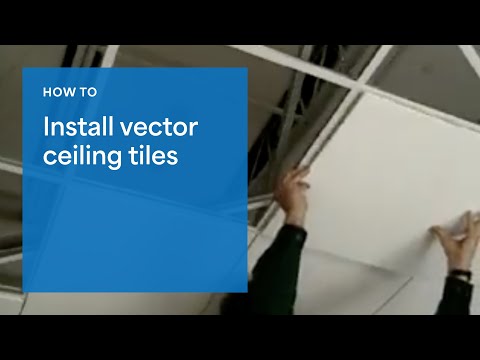 Vector Ceiling Tile Installation | Easy Ceiling Installation Video