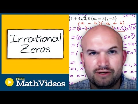 Write the Polynomial with irrational zeros
