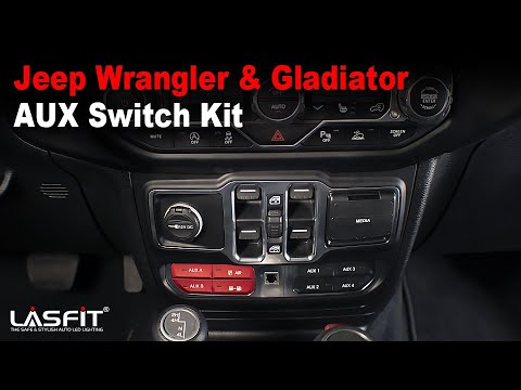 Jeep Wrangler JL & Gladiator JT AUX switch bank install from Lasfit