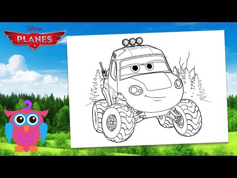 Coloring Planes : Fire & Rescue - Dynamite Coloring Book & Pages
