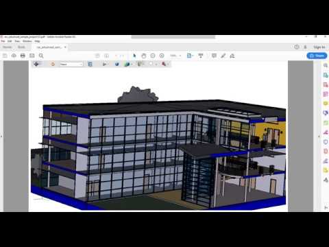 Export/Convert 3D PDF from Revit with section view | 3D PDF exporter for Revit (section box)