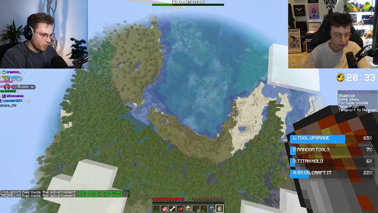 ohnepixel plays Minecraft Chaos Mod with Caedrel
