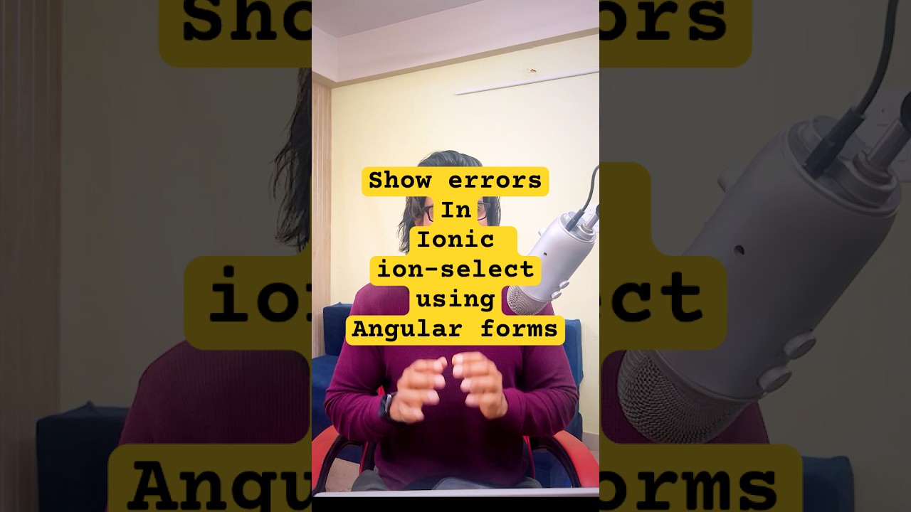 Ionic ion-select Error Messages in Angular forms #ionicframework #coding