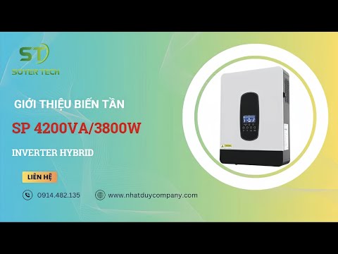 [GIỚI THIỆU] Biến Tần Sin Chuẩn SP-4200 Trắng | 3800W – 24V | MPPT 110A | Dải Áp 55–450VDC