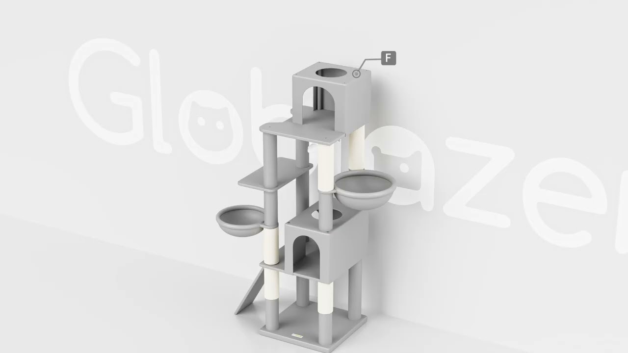 Globlazer S78G Cat Tree Assembly Guide