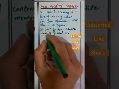 Non-volatile memory #informationtechnology #physics #class10