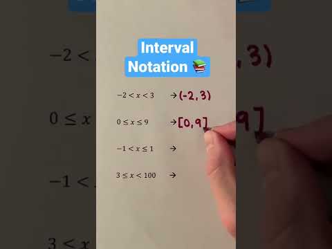 Interval Notation 📚 #Shorts #math #maths #mathematics #education #learn #learning